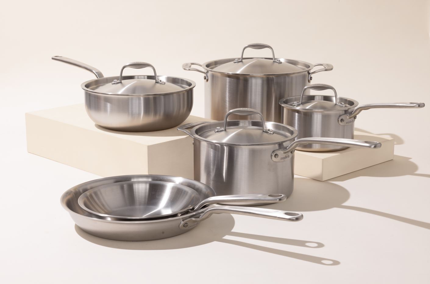 10-Piece Stainless Clad Set by Made In